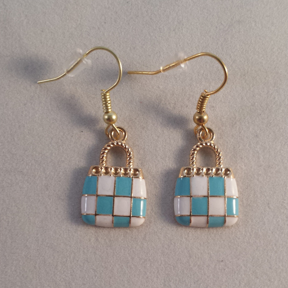 Kristy's Jewels | Jewelry | Yellow Gold Handbag Purse Sky Blue White ...